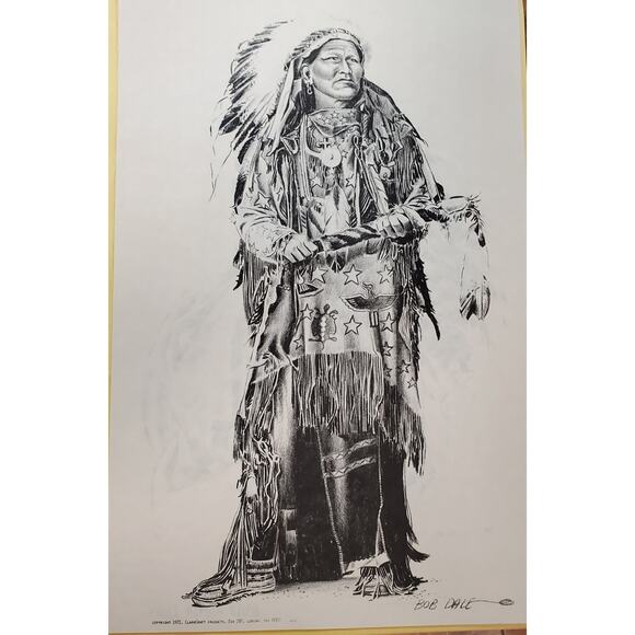 Art | Vtg Bob Dale Lot Of 6 Prints Native American Indians 11 X 17 ...